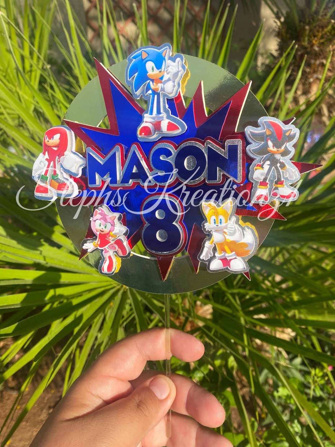 Sonic 3/4D Cake Topper - Etsy