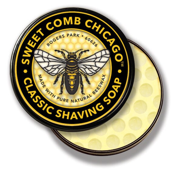 Shave Soap Classic Bees Knees by Sweet Comb Chicago | Etsy