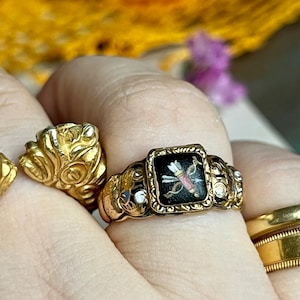 Antique Georgian Regency Era Ring Beautifully Enameled With a - Etsy