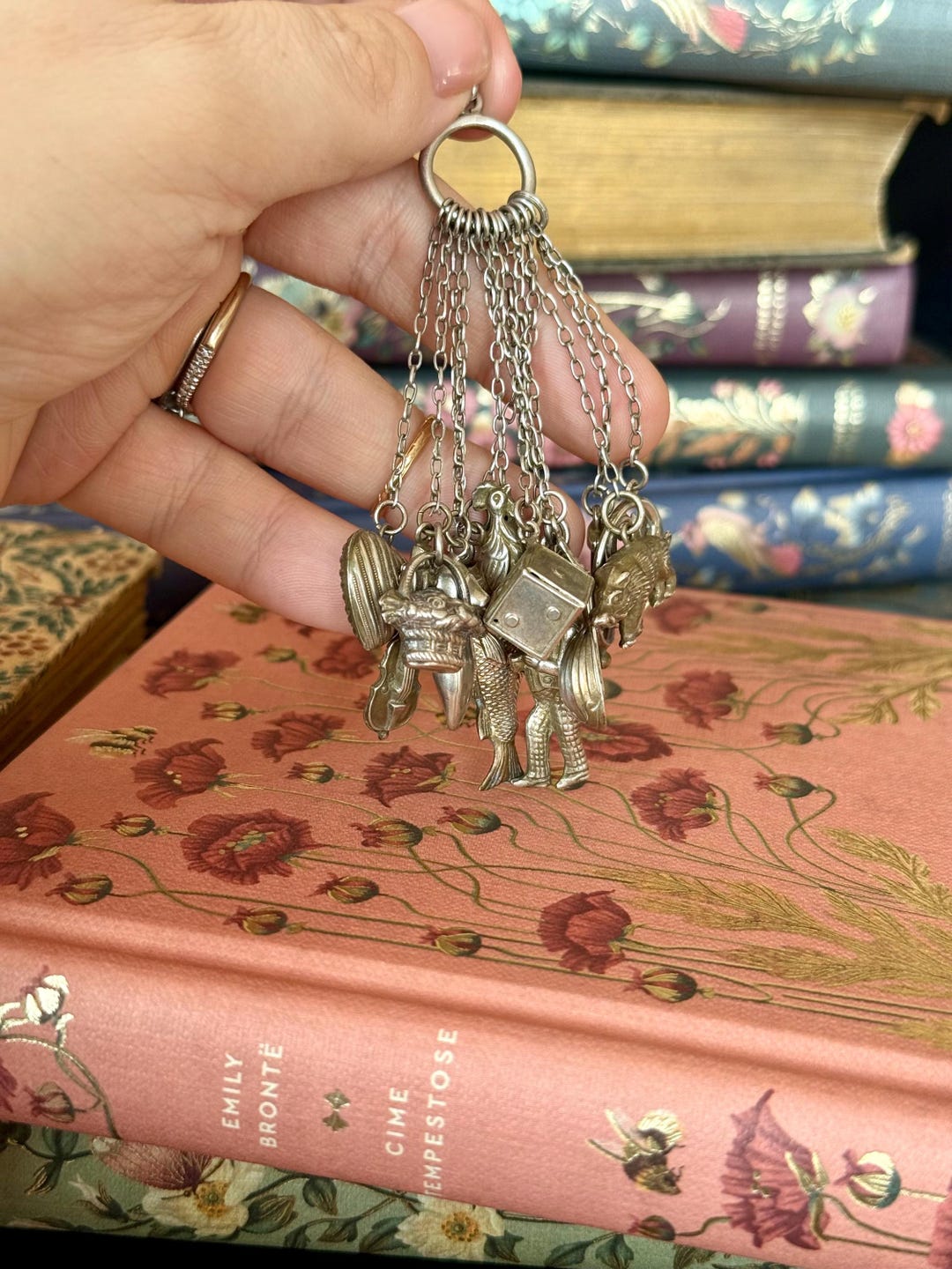 Antique Victorian Lucky Charms Chatelaine Pendant. Heart, Anchor ...