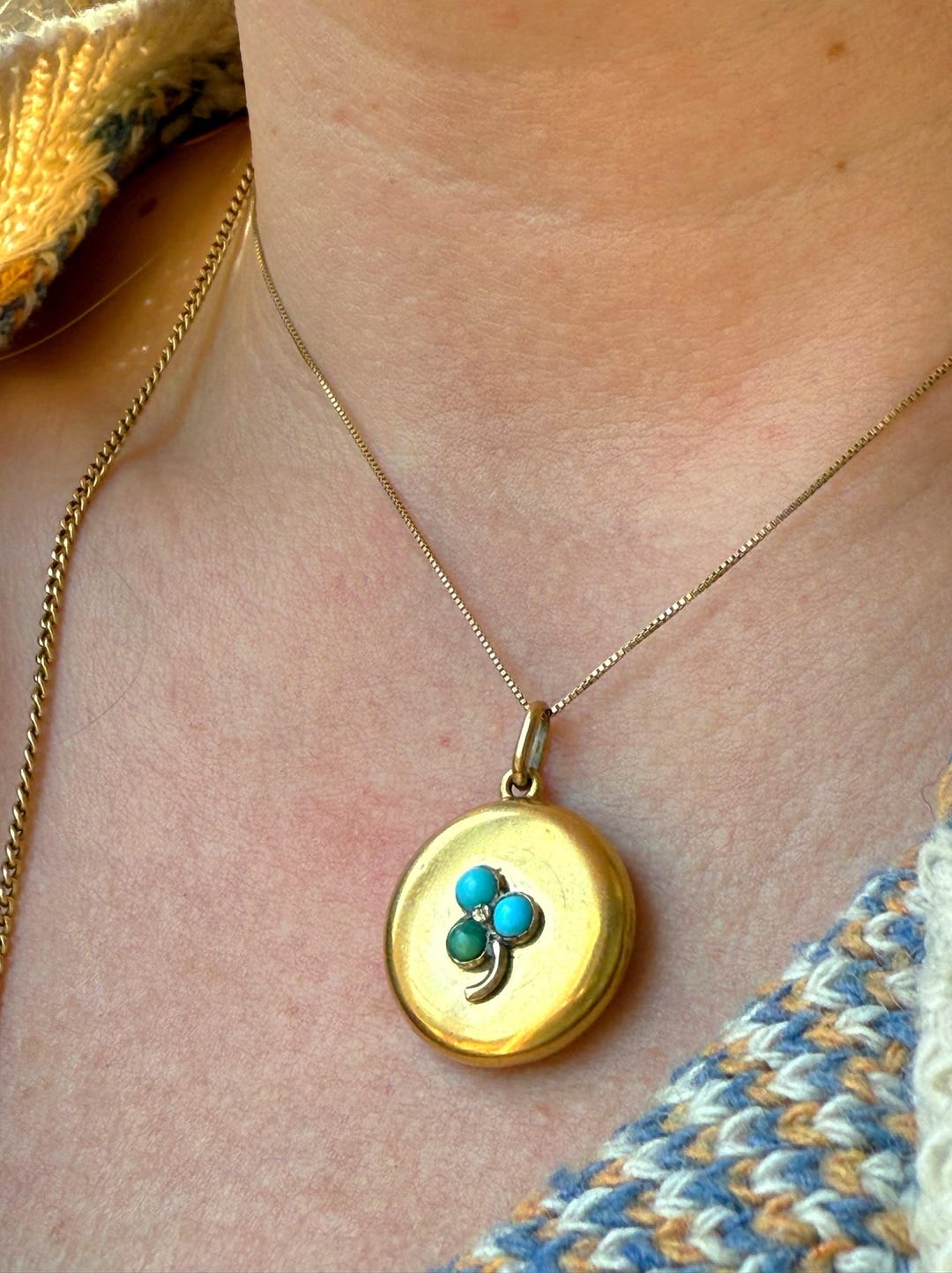 Antique Victorian Turquoise Locket, Sentimental Locket - Etsy