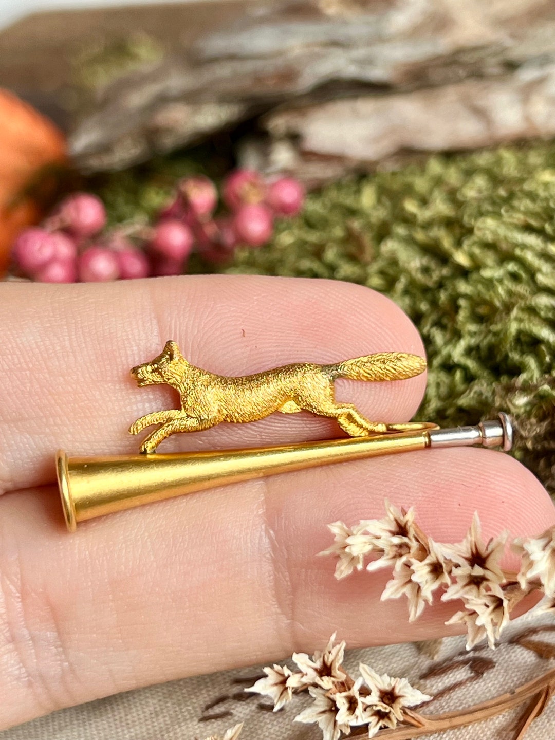 Late Victorian Fox and Horn Hunting Brooch - Etsy