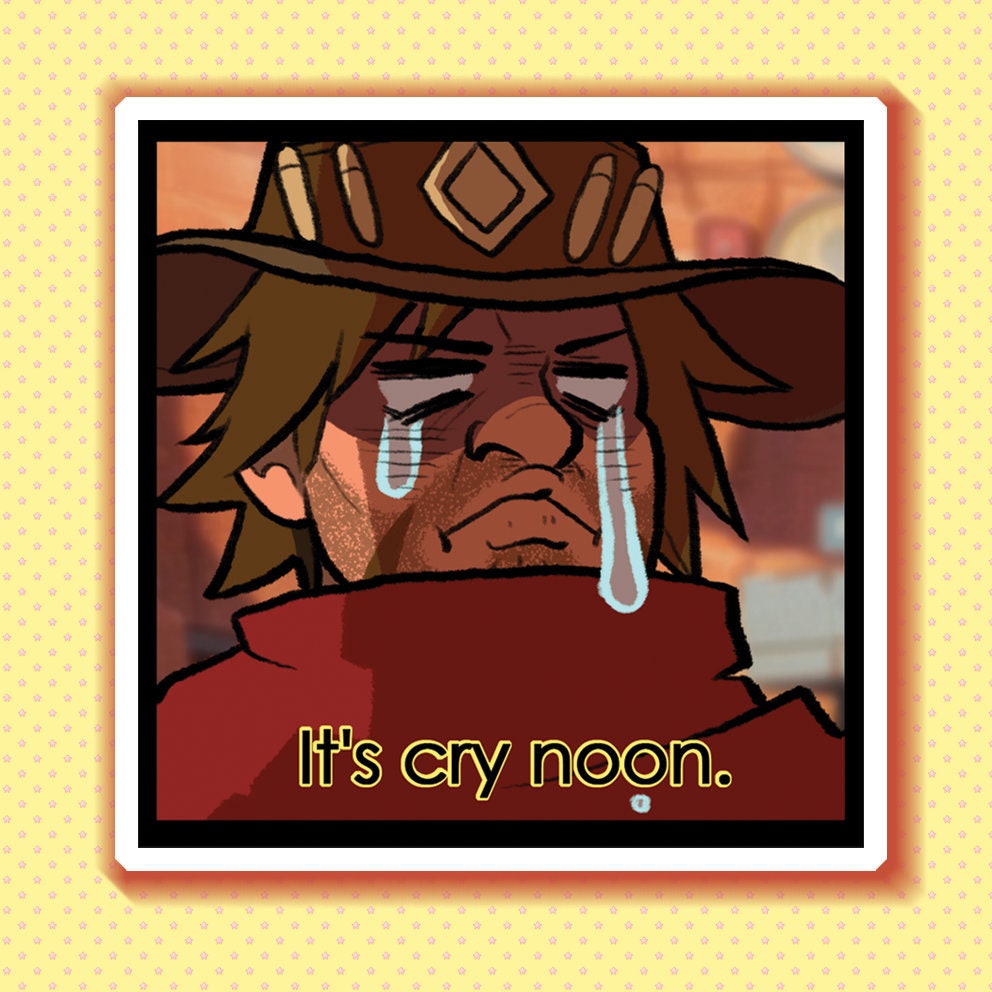 OVERWATCH "cry Noon" Sticker - Etsy