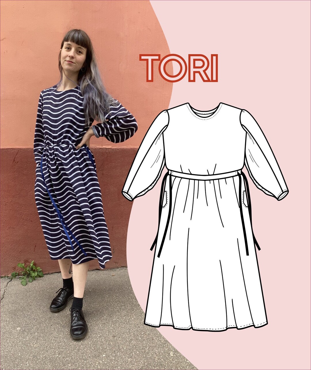 EN-ENG Tori Dress Pattern Pdf / Tori Dress Pdf Pattern - Etsy