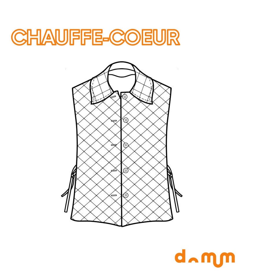 FR-ENG Veste Chauffe-coeur patron Pdf / Chauffe-coeur jacket Pdf ...