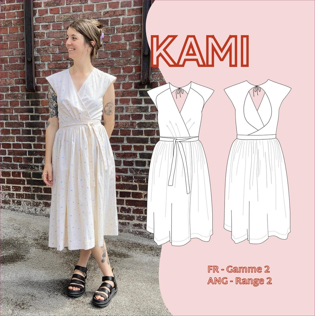 FR-ENG - Kami Dress - Pdf Pattern Range 2 / Kami Dress - Pdf Pattern ...
