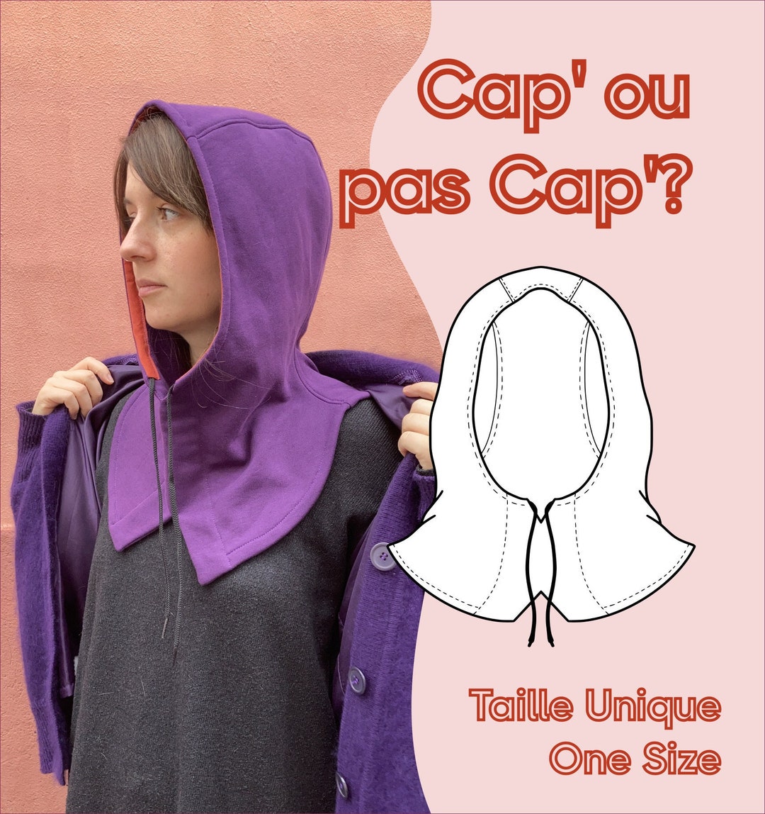 FR-ENG- Capuche/" Cap' ou pas Cap'?" - patron Pdf / Hood - Pdf pattern ...
