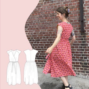 Kami Dress Kami Dress PDF Pattern Fr 34 to 58 US 2 to 26 UK 6 to 30 - Etsy