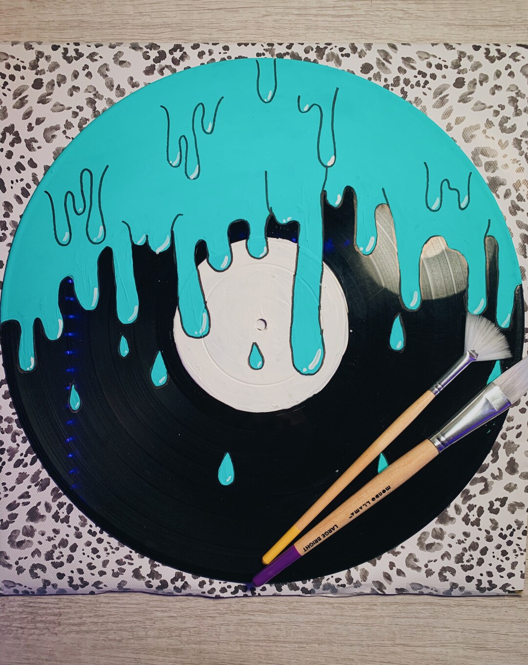 Painted Vinyl Record-drips - Etsy