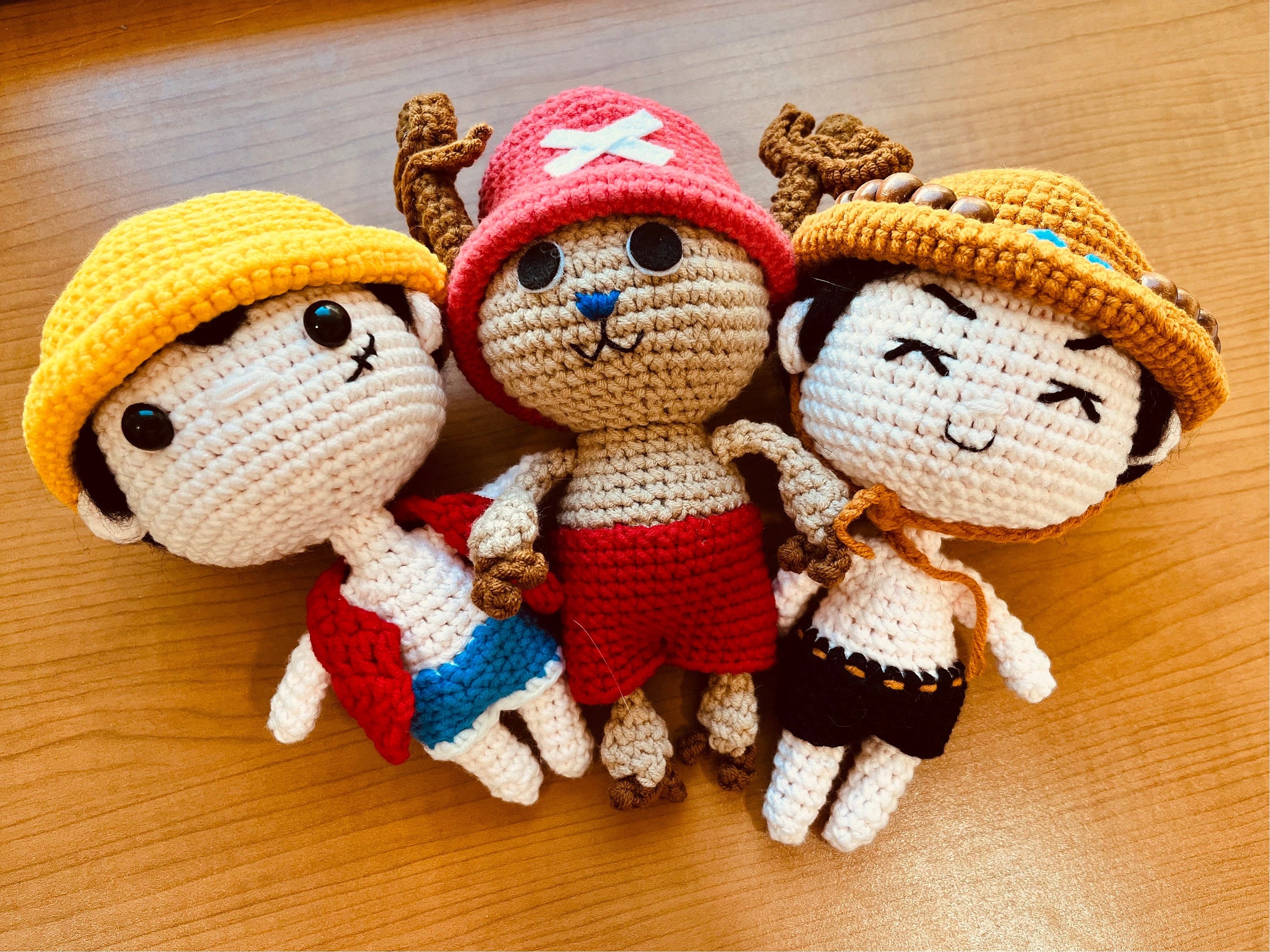 Anime Pirate, Amine Crochet Dolls, Japan Anime, Finished Handmade ...