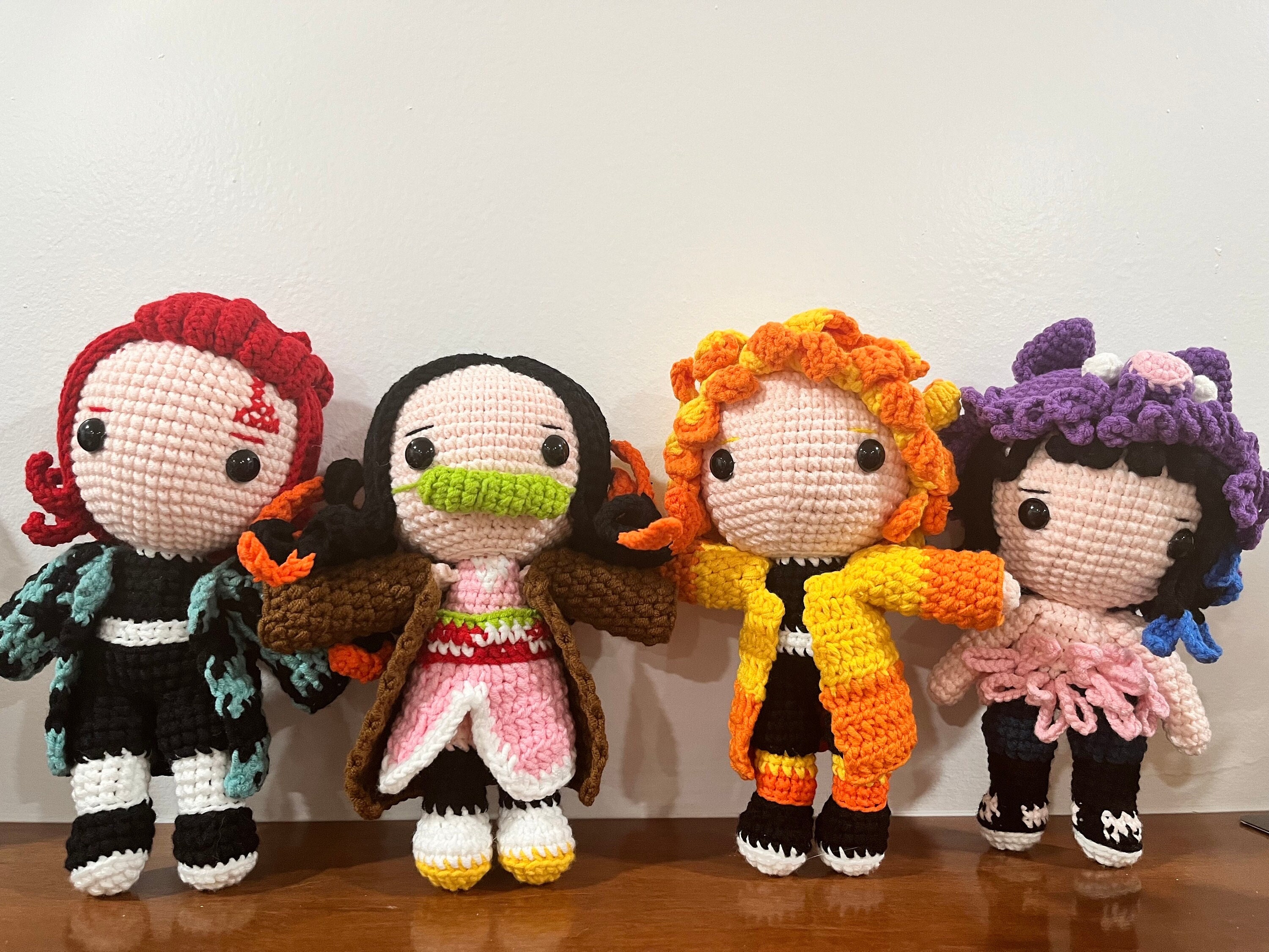 Anime Demon, Amine Crochet Dolls, Japan Anime, Finished Handmade ...