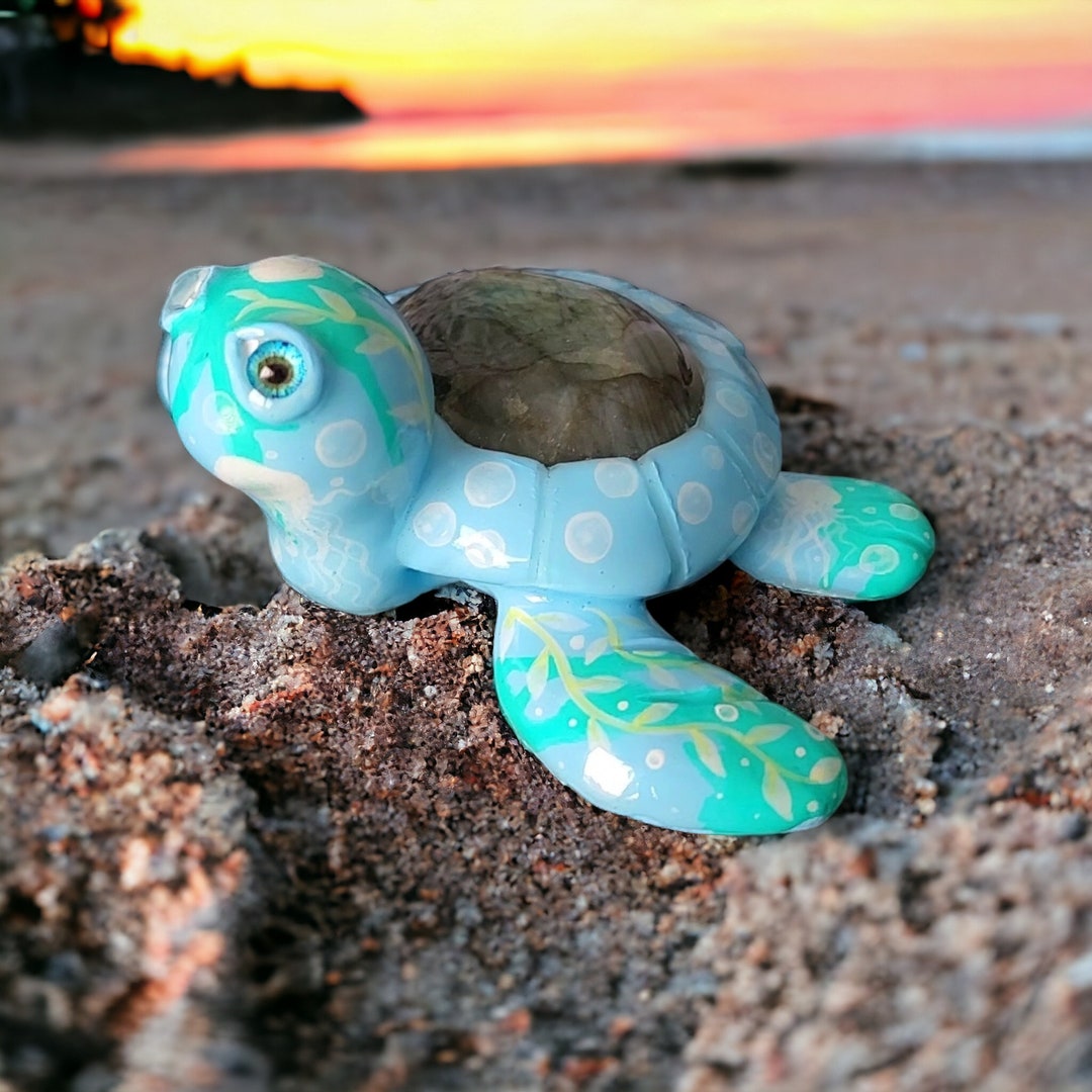 Crystal Turtle Sea Bubbles With Labradorite - Etsy