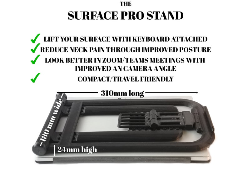 Microsoft Surface Pro Stand: Lift Your Surface With Keyboard - Etsy