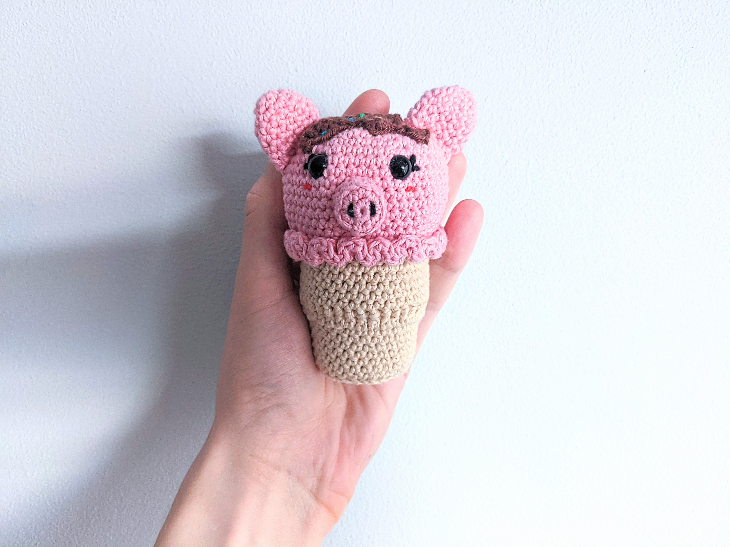 Hoggin Daz Crochet Pattern | Amigurumi Crochet Pattern | Pig Ice Cream ...