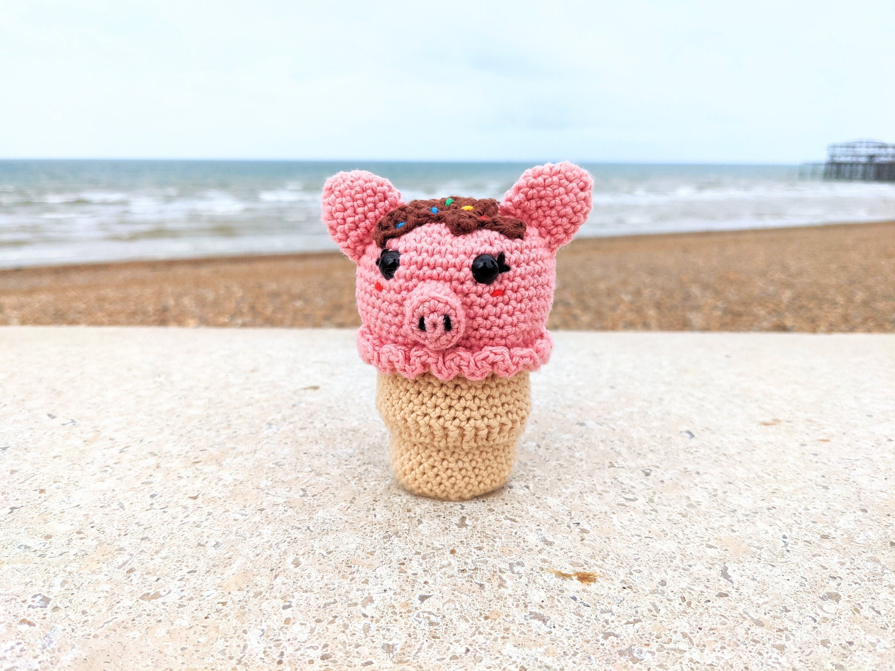 Hoggin Daz Crochet Pattern | Amigurumi Crochet Pattern | Pig Ice Cream ...
