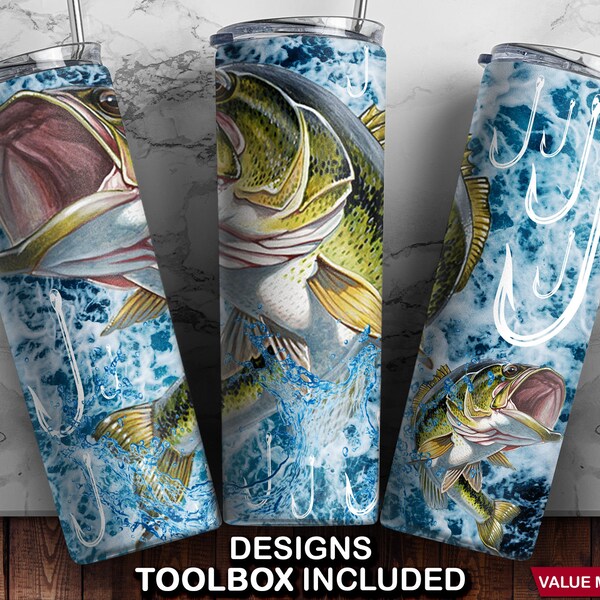 Fishing Catfish Tumbler Wrap - Etsy