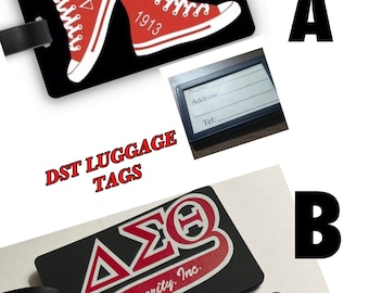 Custom Delta Sigma Theta Leather Luggage Tags - Etsy