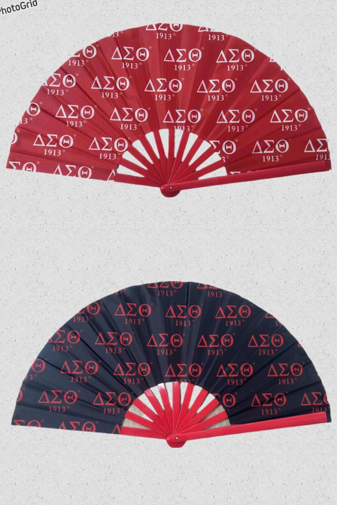 Delta Sigma Theta Large 13" Hand Fan - Etsy