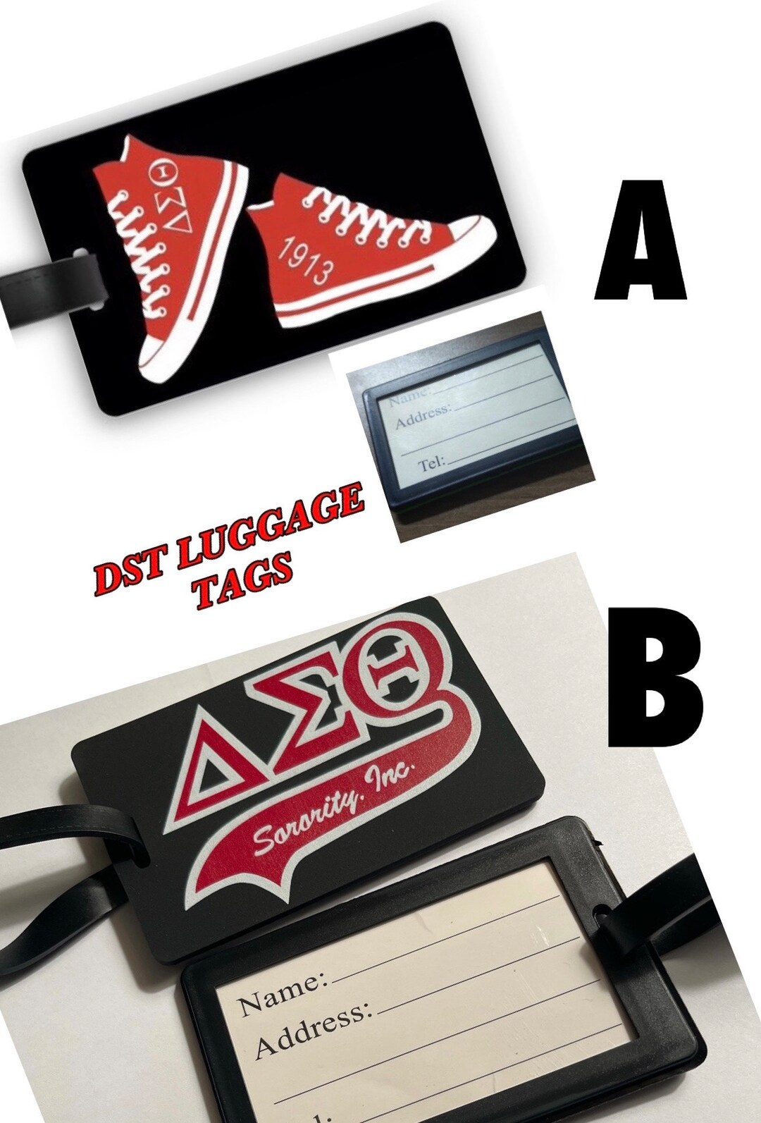Delta Sigma Theta Luggage Tags - Etsy