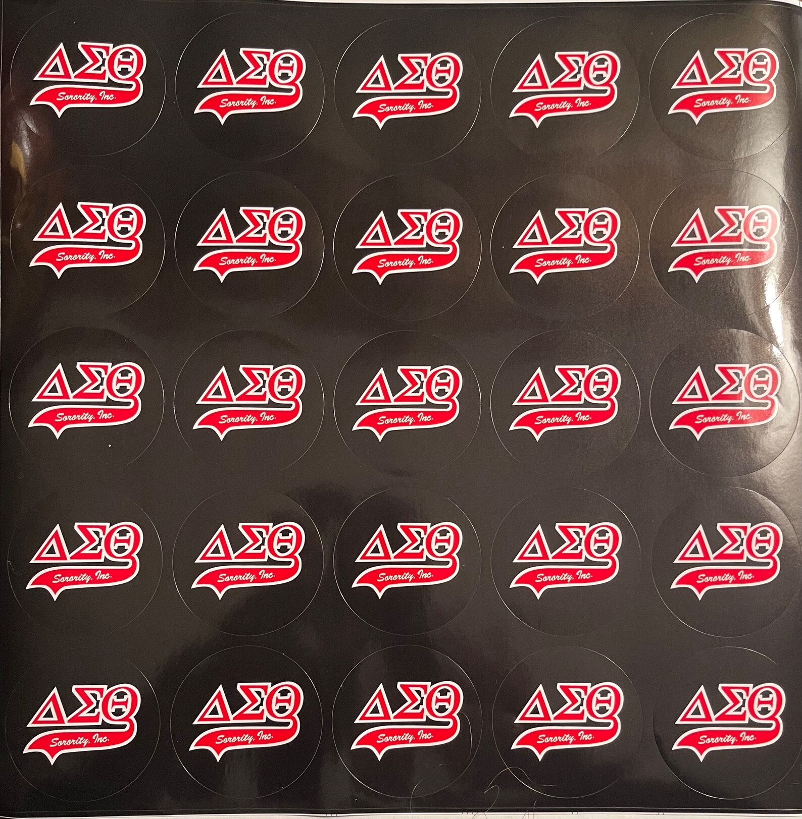 DELTA SIGMA THETA Sheet of 25 Stickers - Etsy