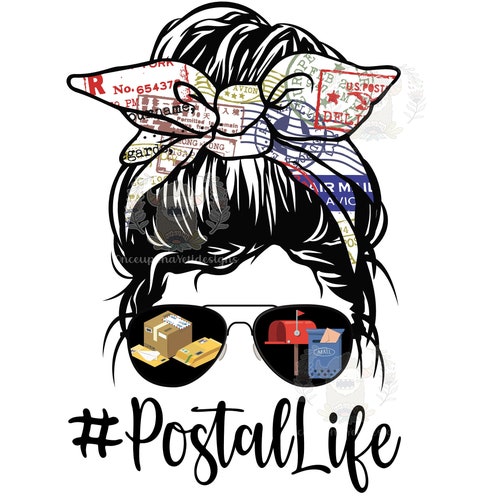 Postal Life PNG Postal Worker Mail Carrier Sublimation - Etsy