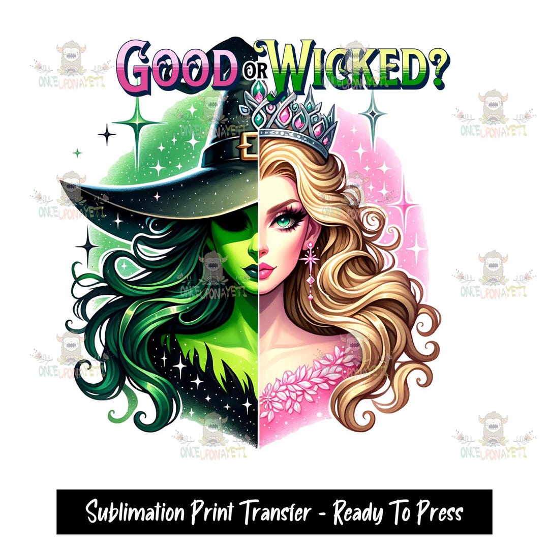 Good or Evil - Sublimation Print Transfer - Etsy