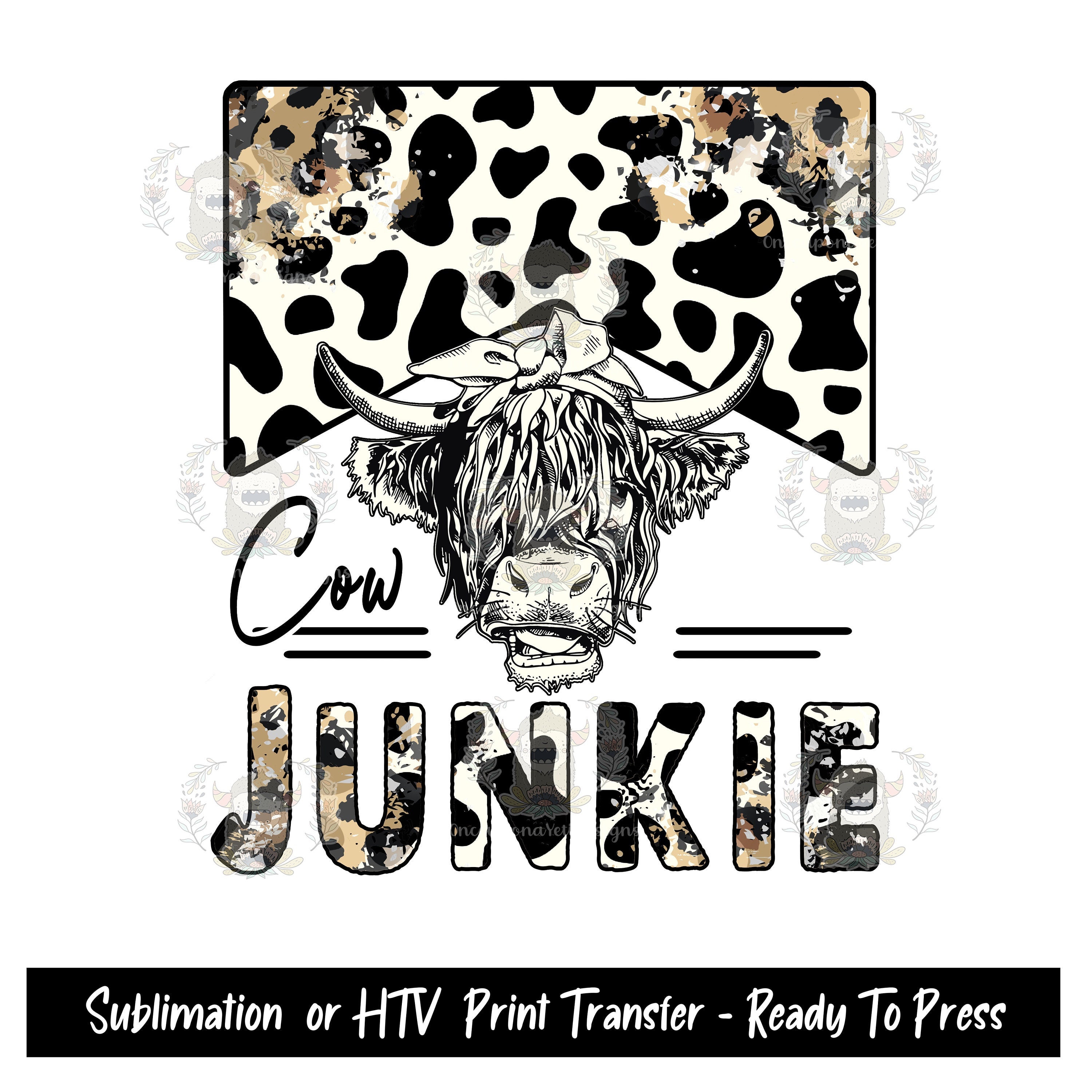 Sublimation Print or HTV Transfer Highland Cow Ready to - Etsy