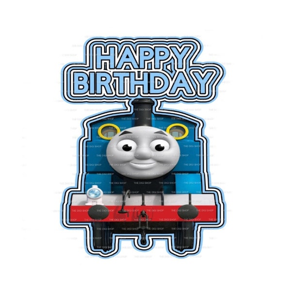 Thomas the Tank Cake Topper - Etsy UK