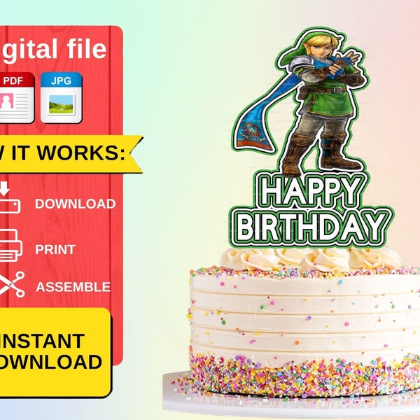 Zelda Cake Topper - Etsy