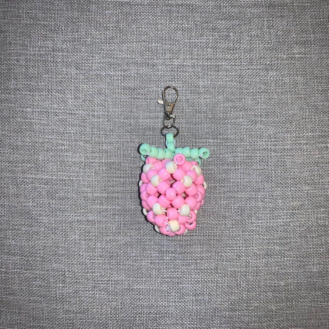 Kandi Strawberry Keychains - Etsy