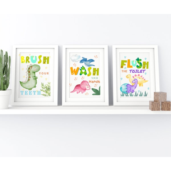 Dinosaur Bathroom - Etsy