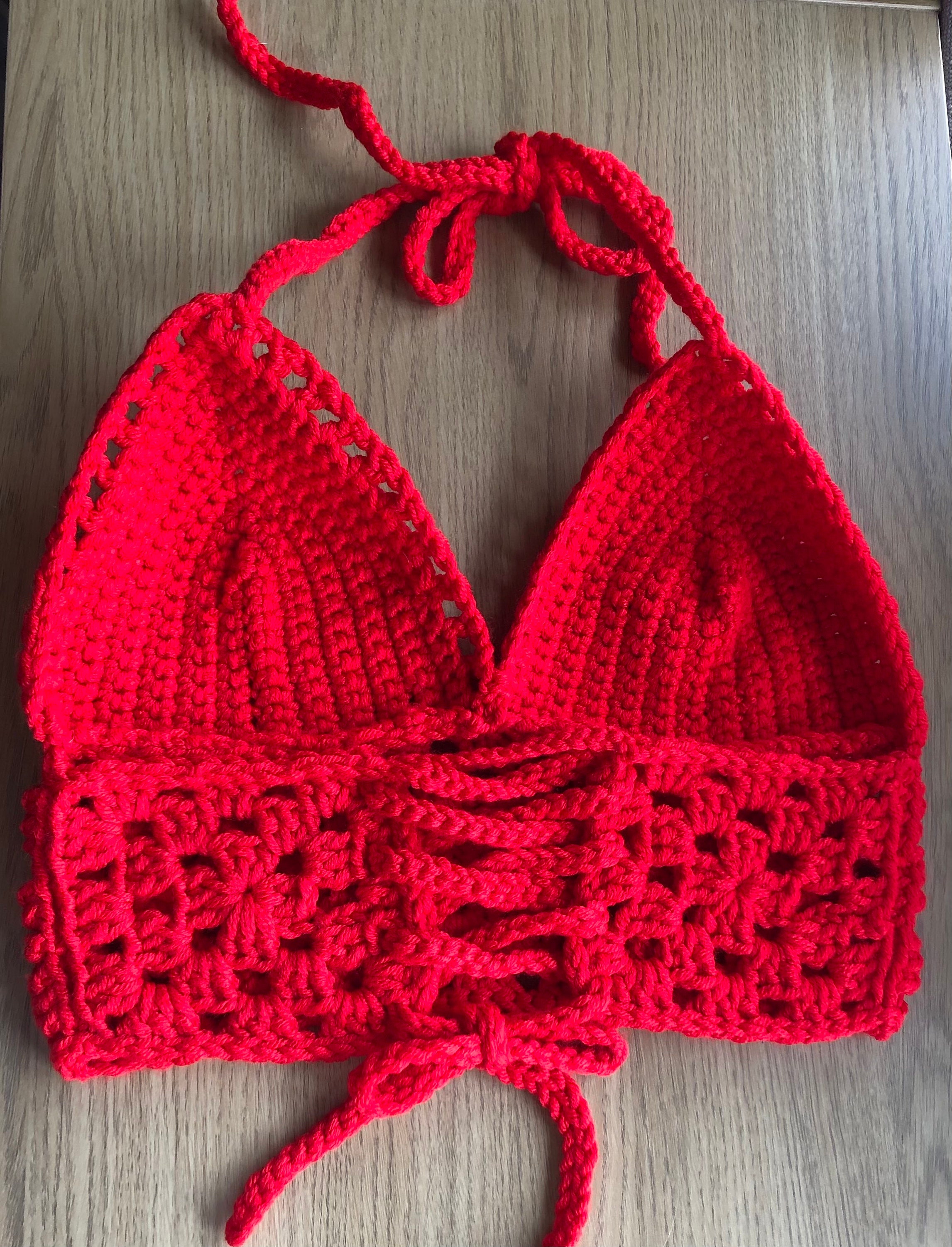 Crochet Crop Top Bralette Etsy