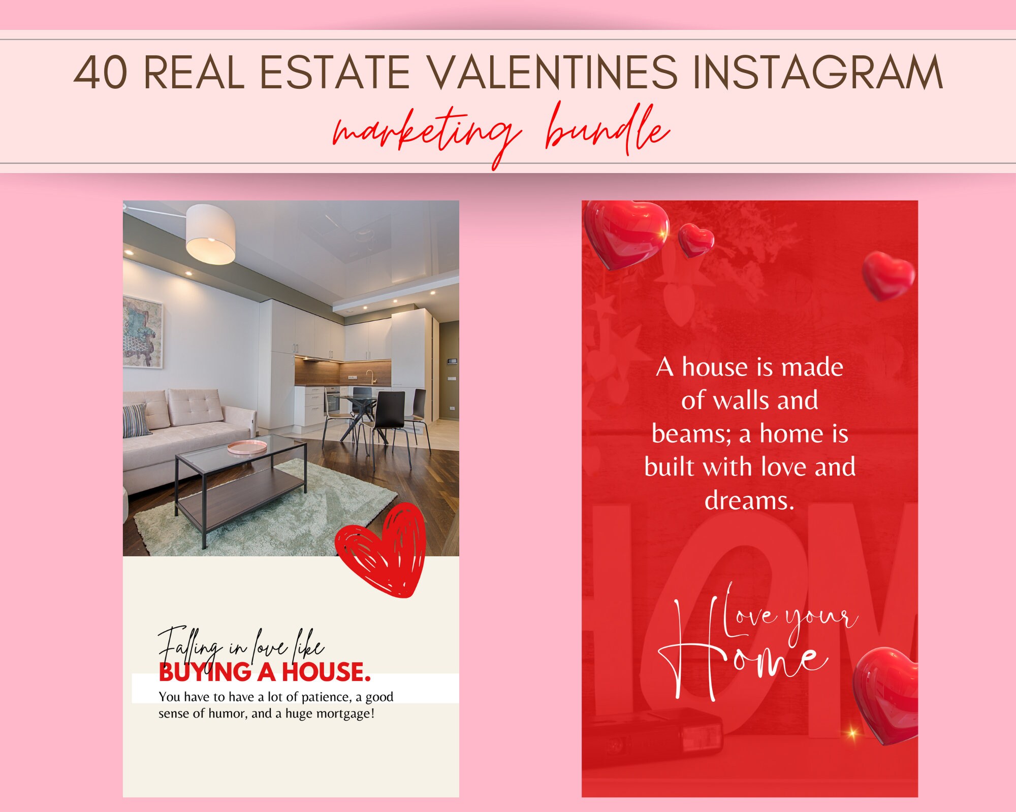 February Real Estate Templates, Valentines Day Real Estate Posts, Real ...