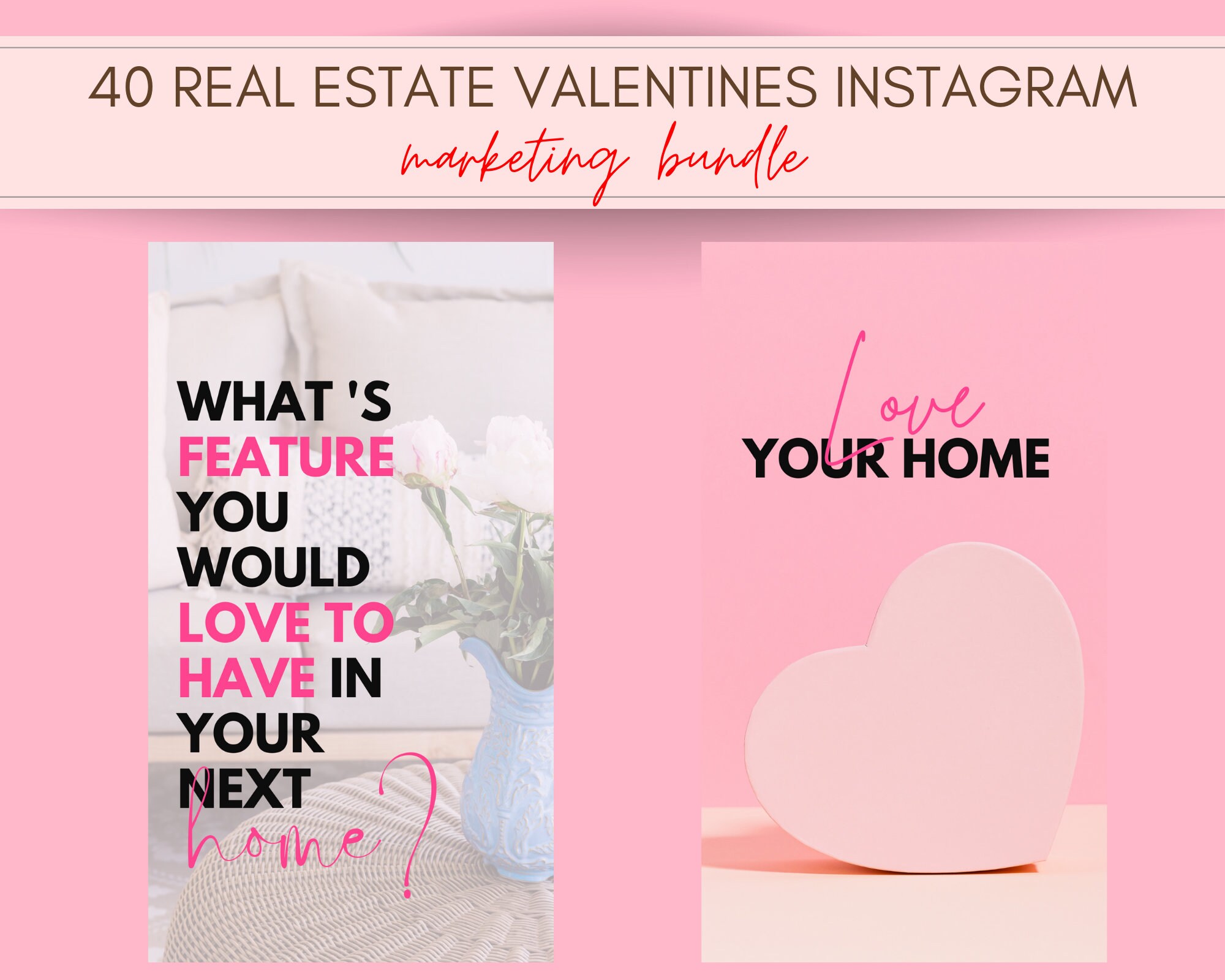 February Real Estate Templates, Valentines Day Real Estate Posts, Real ...