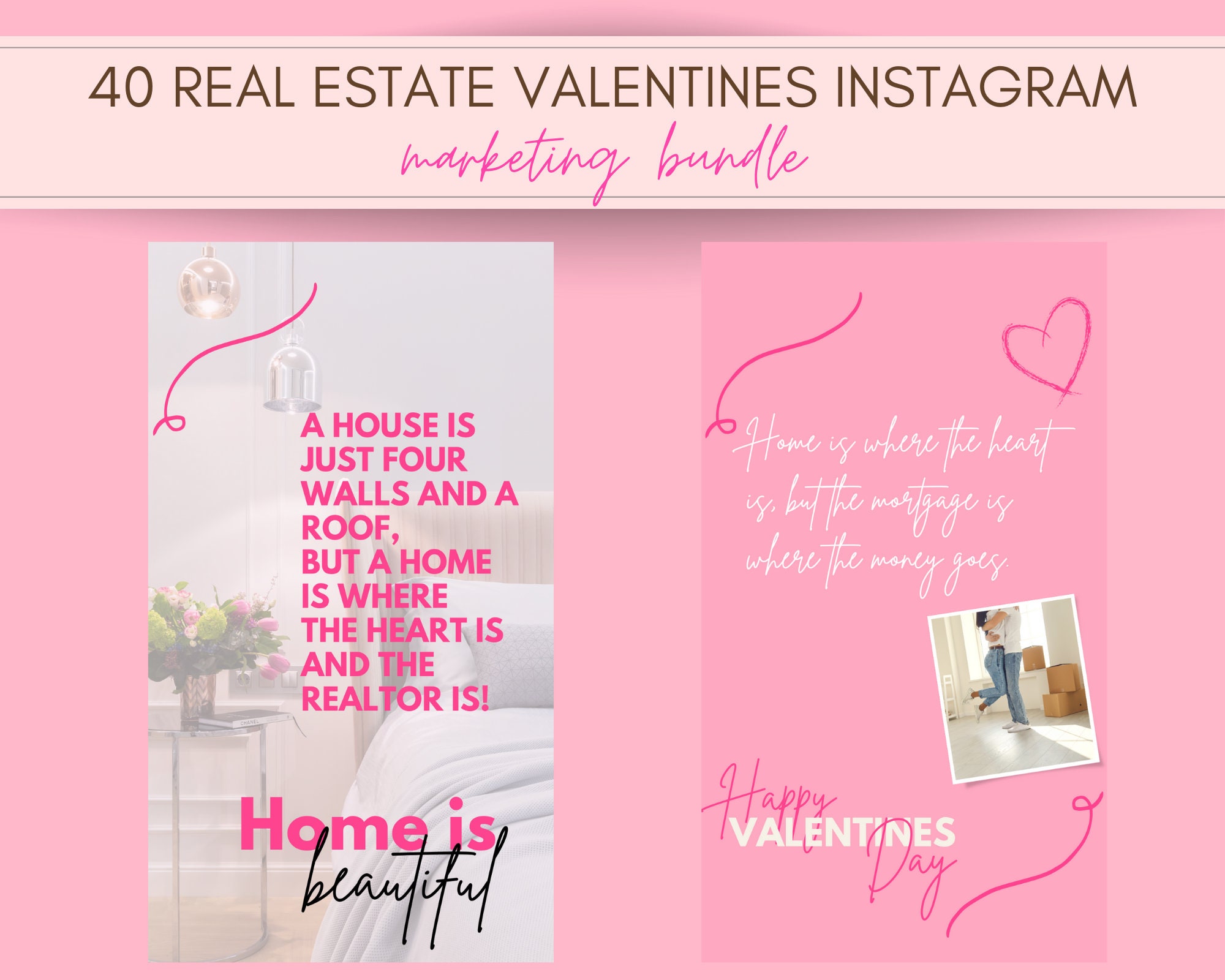February Real Estate Templates, Valentines Day Real Estate Posts, Real ...