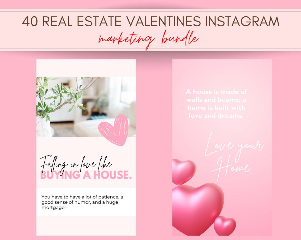 February Real Estate Templates, Valentines Day Real Estate Posts, Real ...