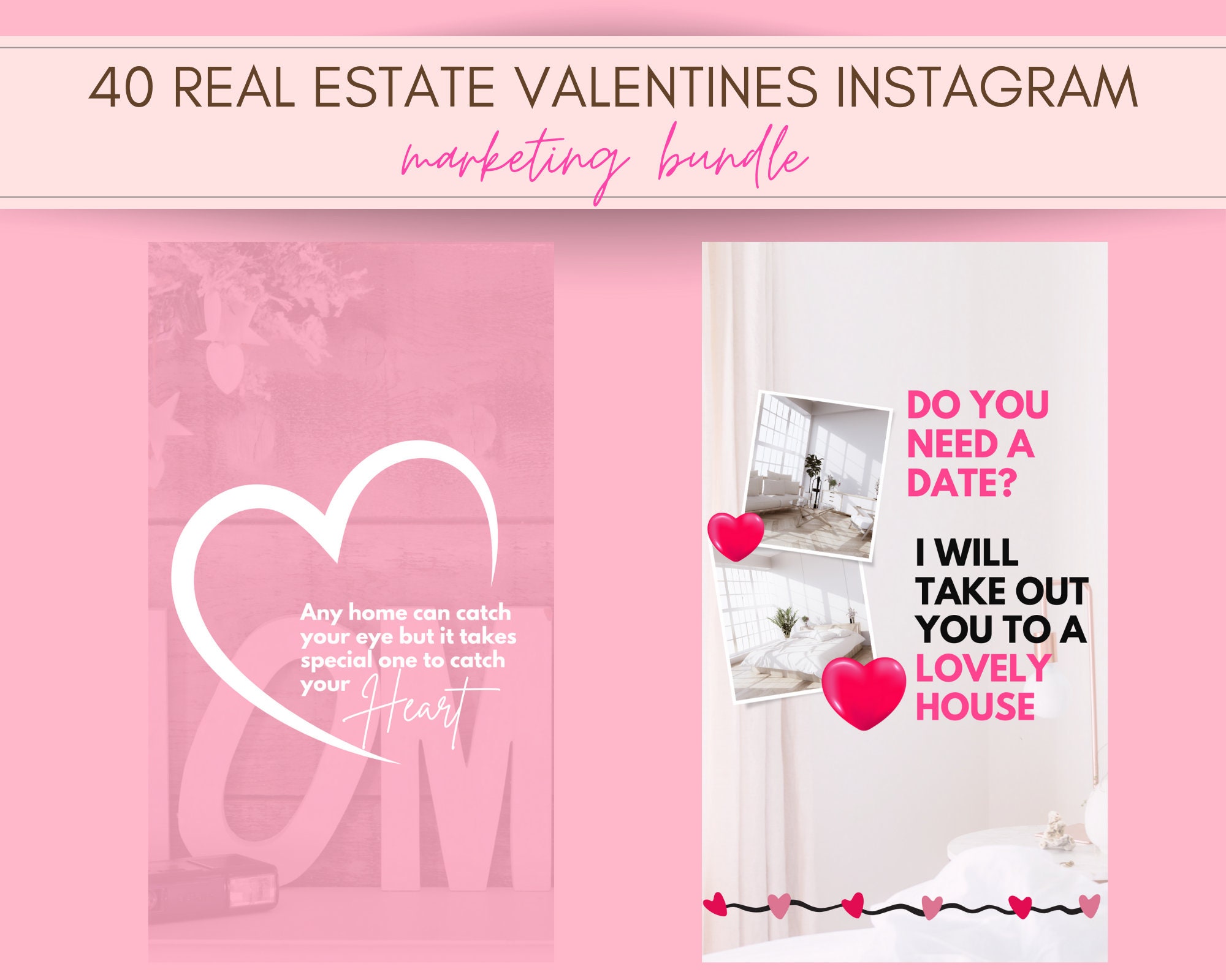 February Real Estate Templates, Valentines Day Real Estate Posts, Real ...