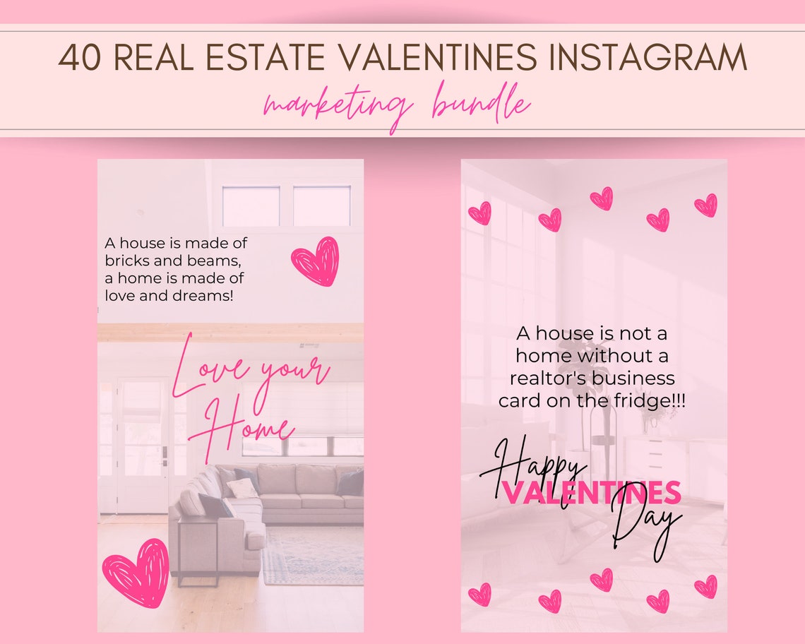 February Real Estate Templates, Valentines Day Real Estate Posts, Real ...