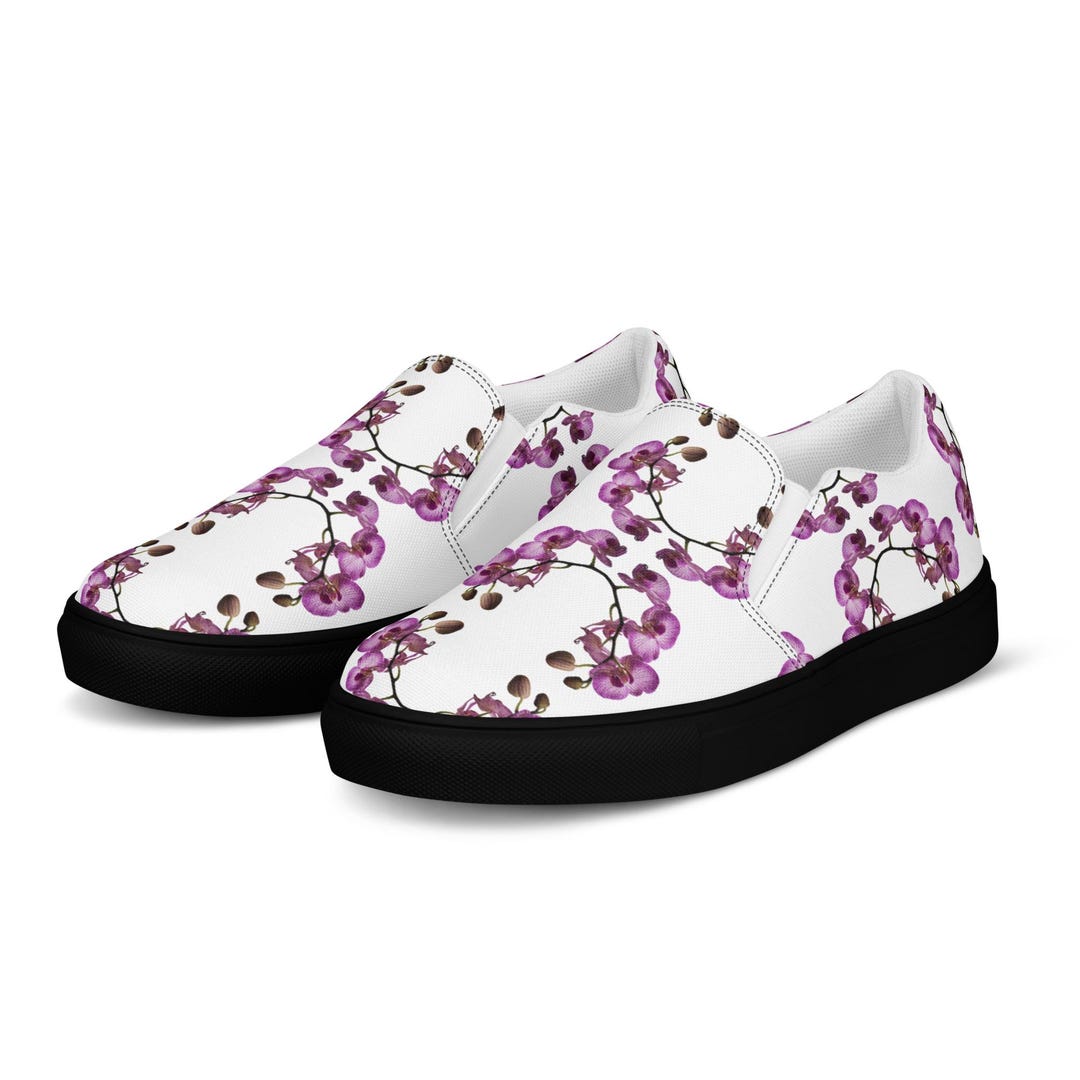 Purple Orchid Women’s Slip-on Canvas Shoes - Etsy