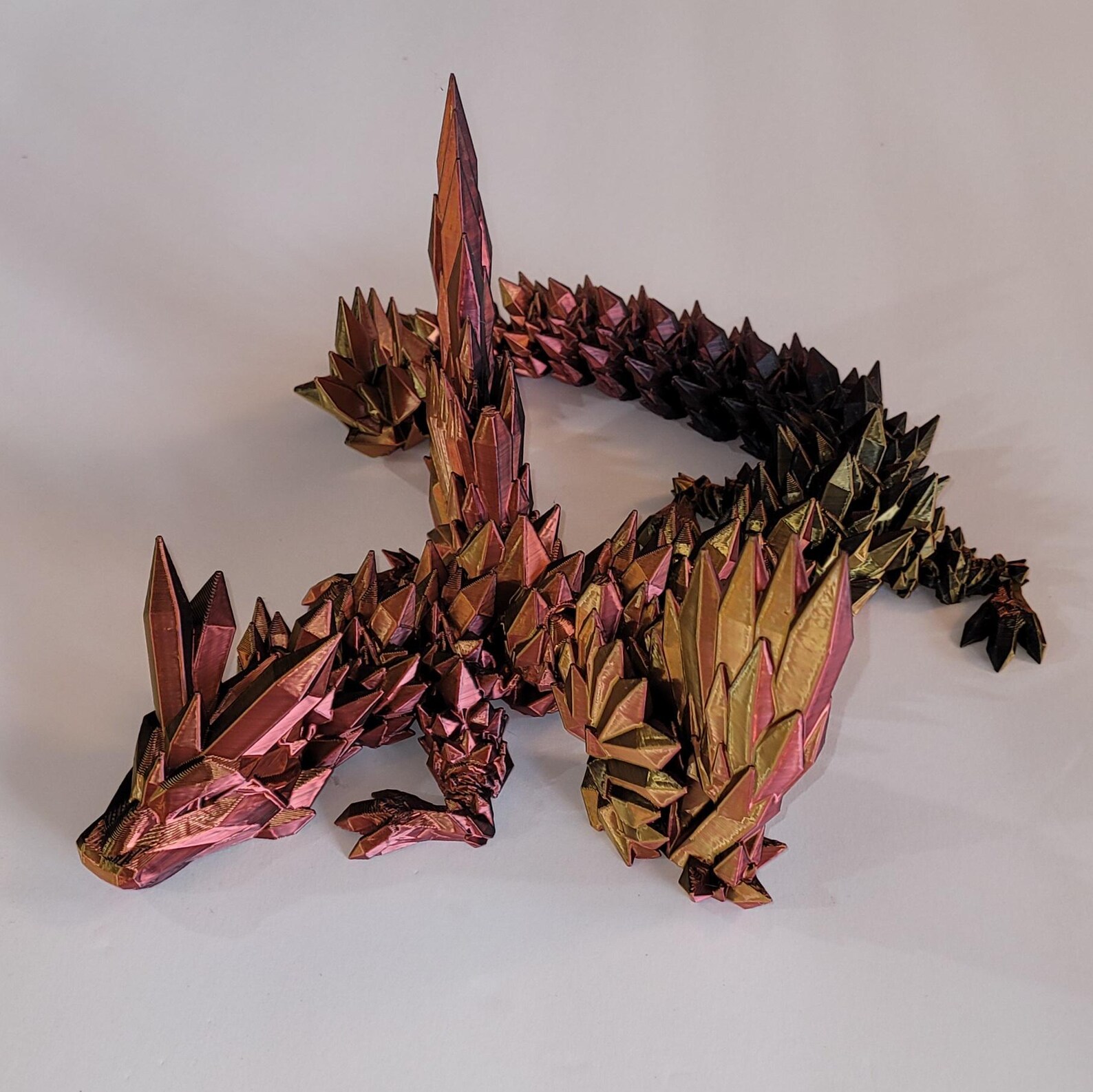 Articulated Large Winged Crystal Dragon (3D Printed) - Etsy