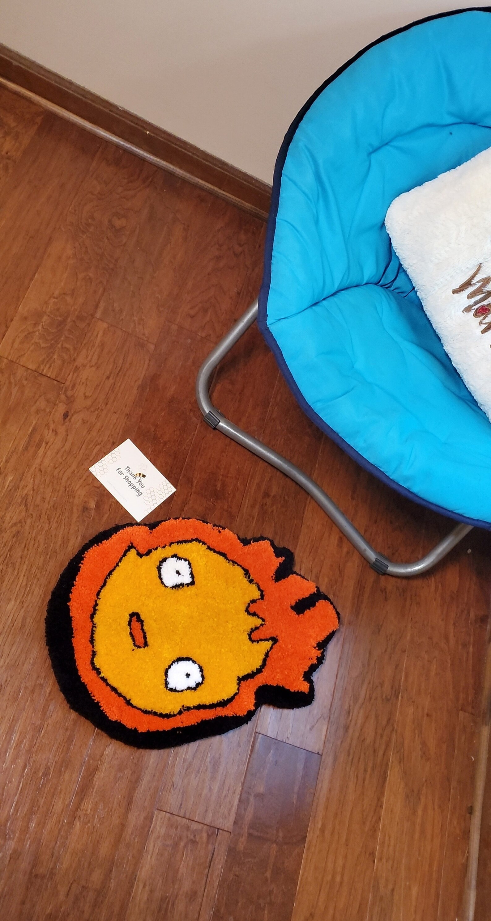 Anime Fire Demon Inspired Tufted Rug/art - Etsy