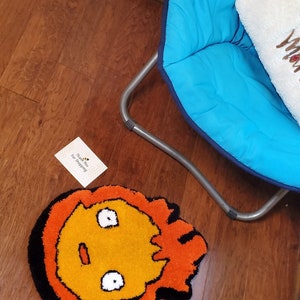 Anime Fire Demon Inspired Tufted Rug/art - Etsy