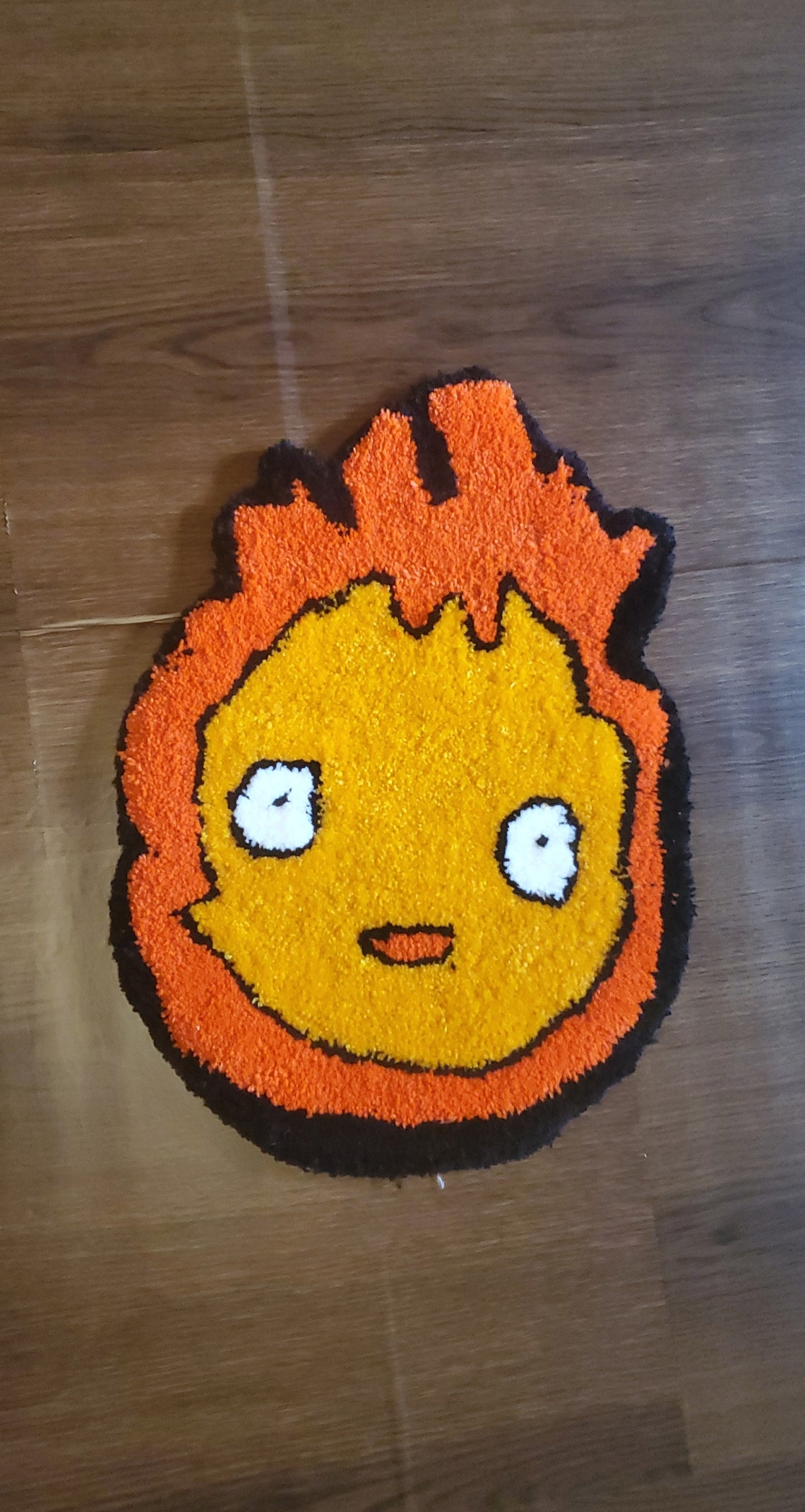 Anime Fire Demon Inspired Tufted Rug/art - Etsy