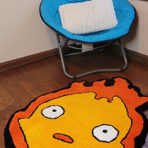 Anime Fire Demon Inspired Tufted Rug/art - Etsy