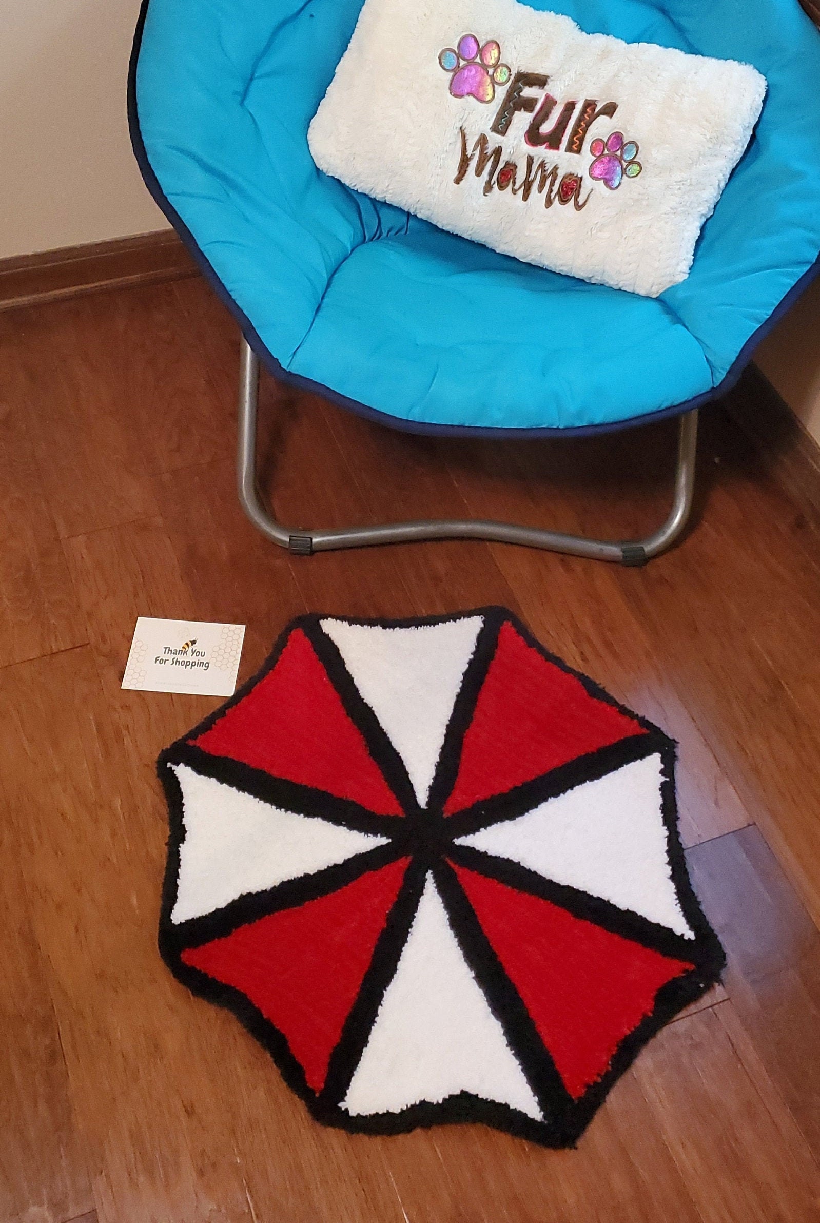 Resident Evil Umbrella corp logo inspired tufted rug - Etsy.de
