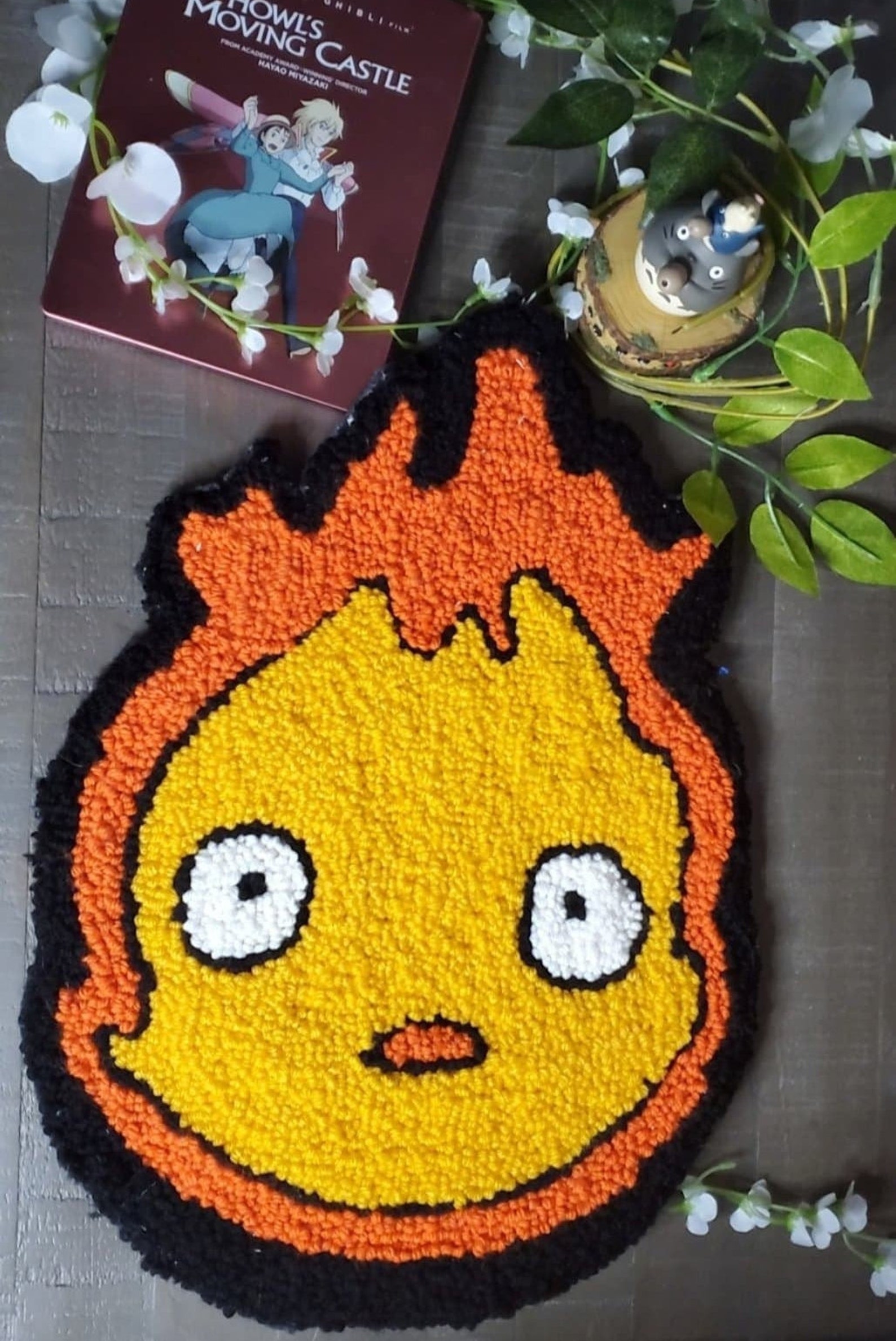 Anime Fire Demon Inspired Tufted Rug/art - Etsy