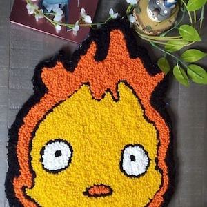 Anime Fire Demon Inspired Tufted Rug/art - Etsy