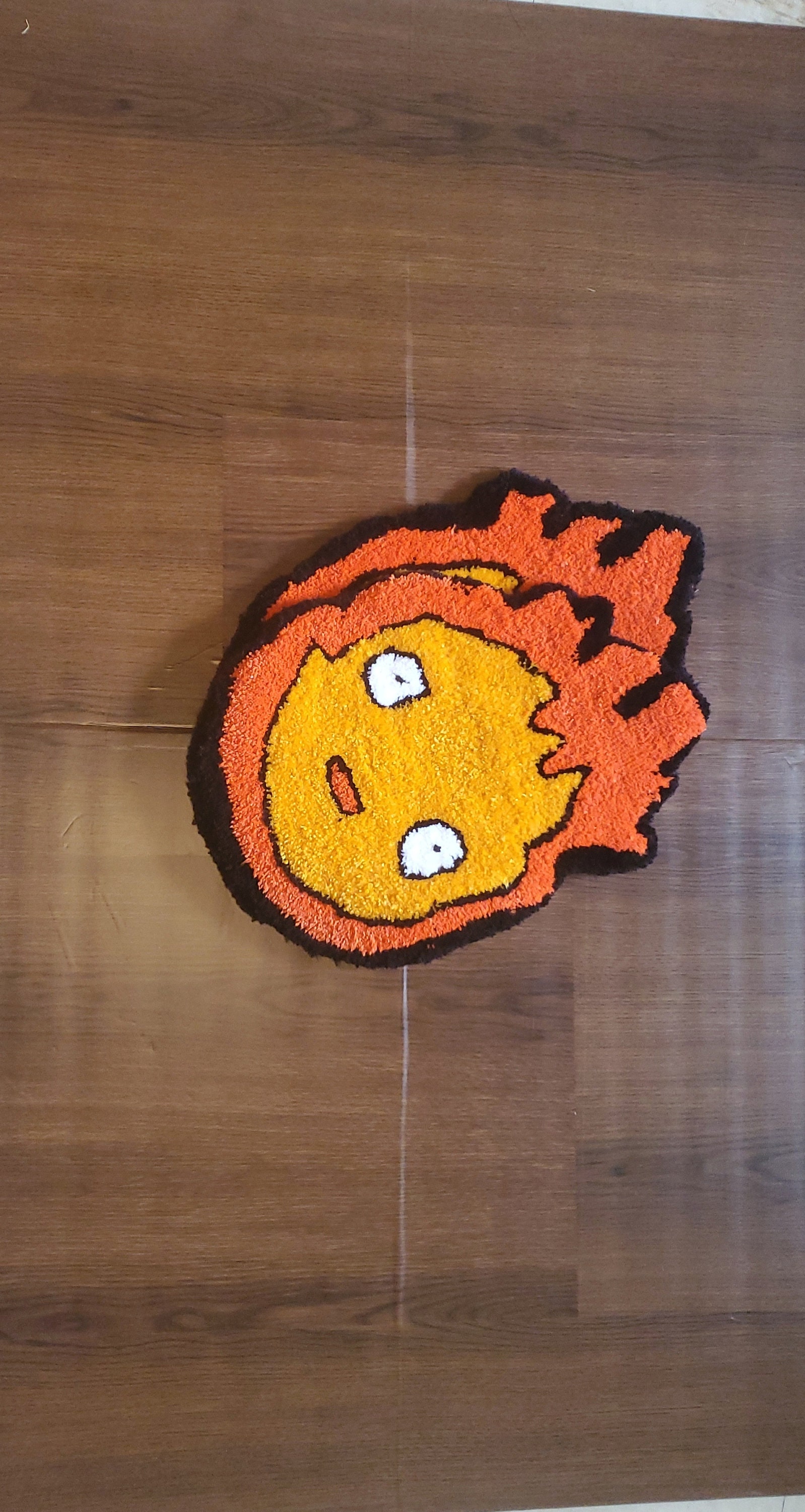 Anime Fire Demon Inspired Tufted Rug/art - Etsy