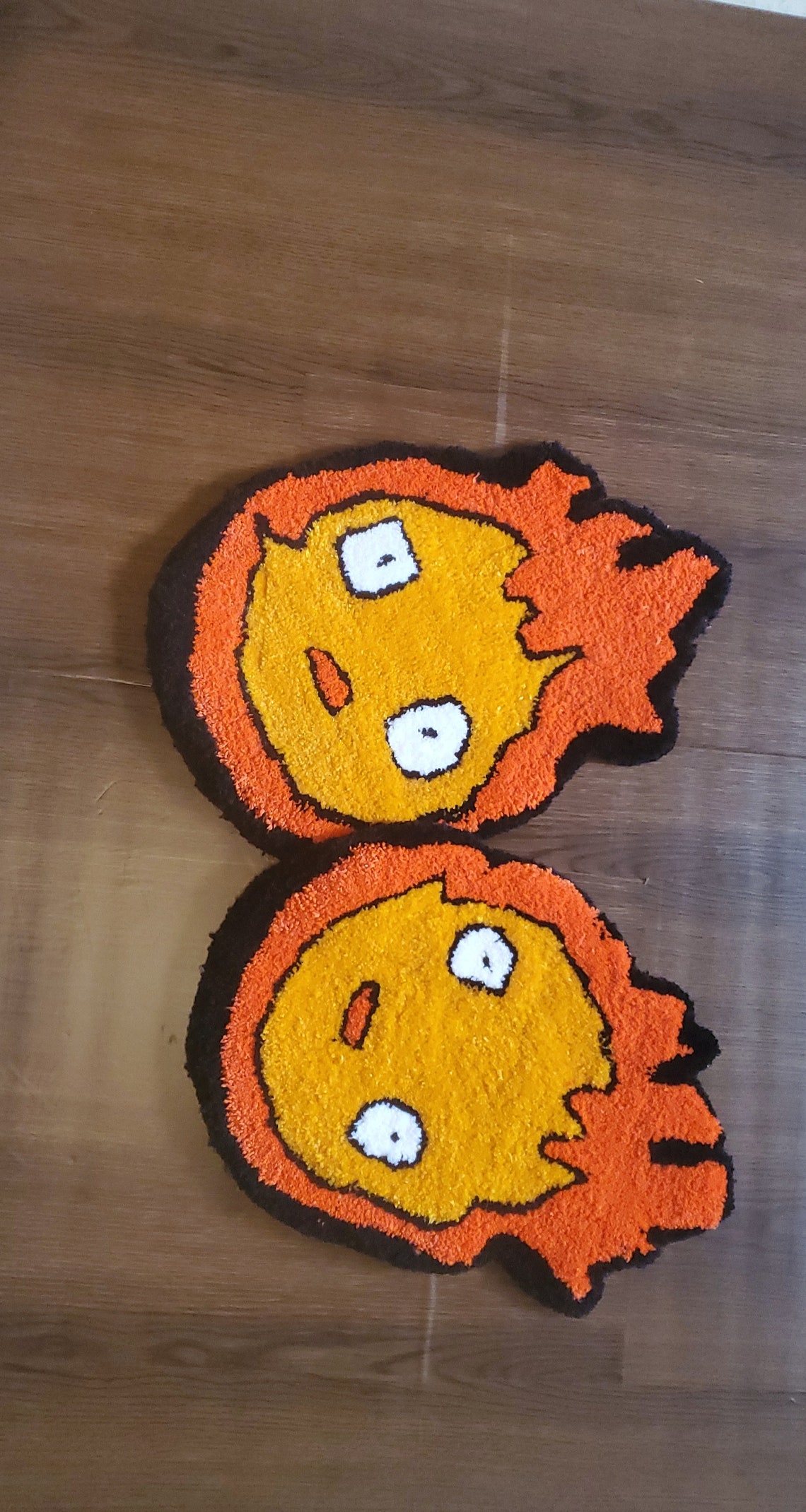 Anime Fire Demon Inspired Tufted Rug/art - Etsy