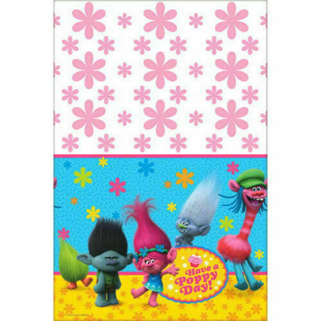 Trolls Table Cloth Cover Tablecloth Poppy Birthday Party Lolly - Etsy